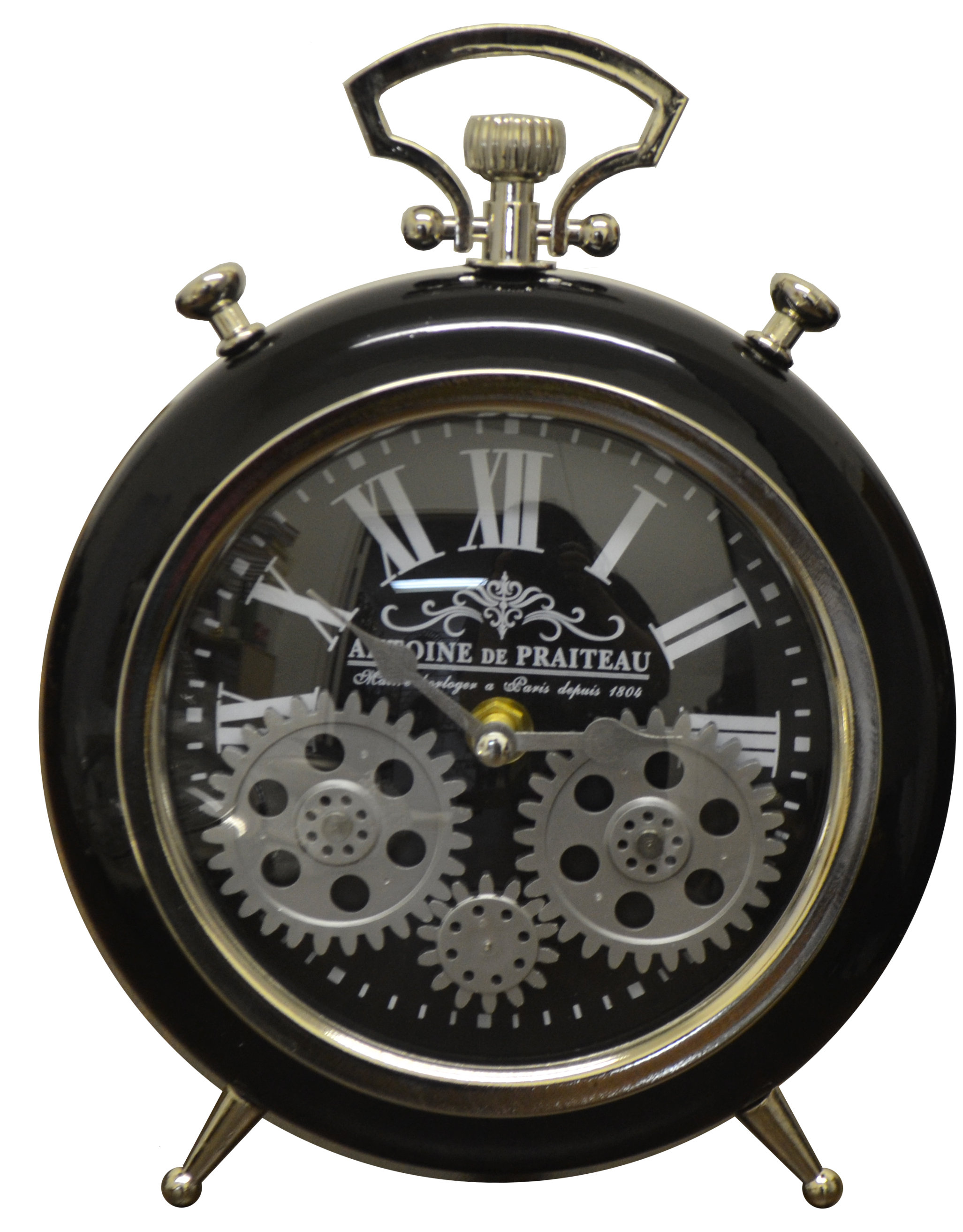 Williston Forge Moving Gears Metal Table Clock | Wayfair