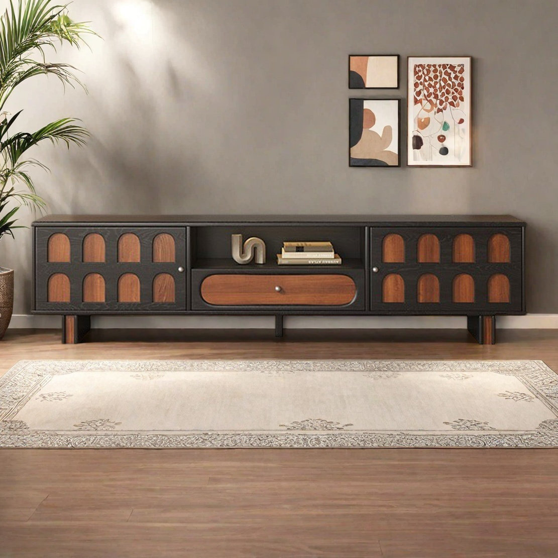 Wu's StylishVault American retro TV cabinet - Wayfair Canada