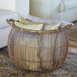 Bayou Breeze Alexisa Open Weave Storage Rattan Basket & Reviews | Wayfair