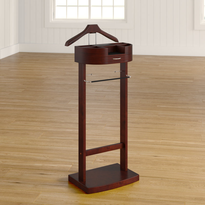 Alcott Hill® Woodall Freestanding Valet Stand in Dark Walnut & Reviews ...