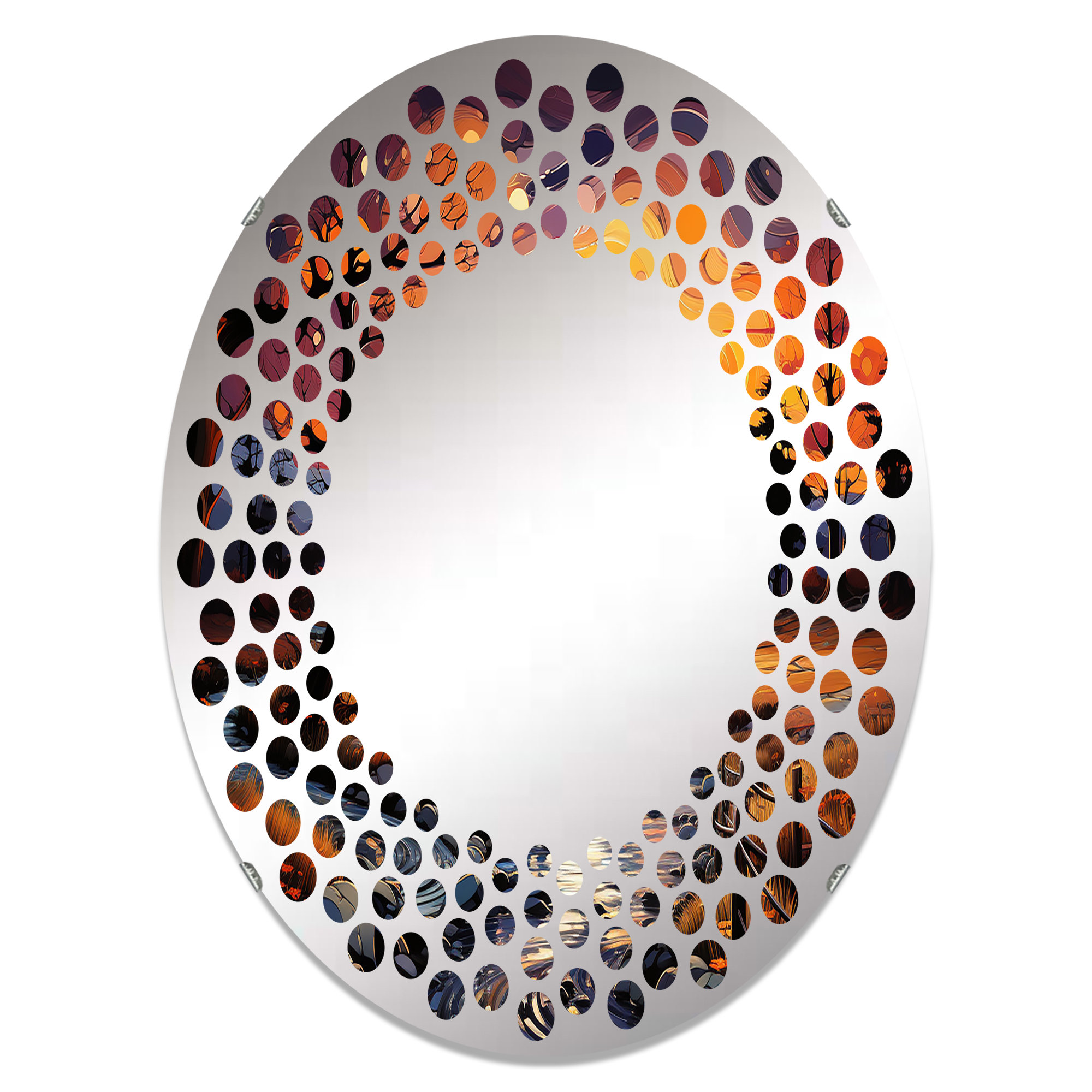 Design Art Neo Expressionism Harmony Of River II - Polka Dot Wall ...