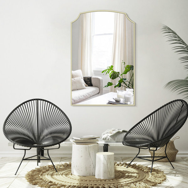 Mercer41 Fan-Shaped Wrought Iron Framed Decorative Mirror & Reviews ...