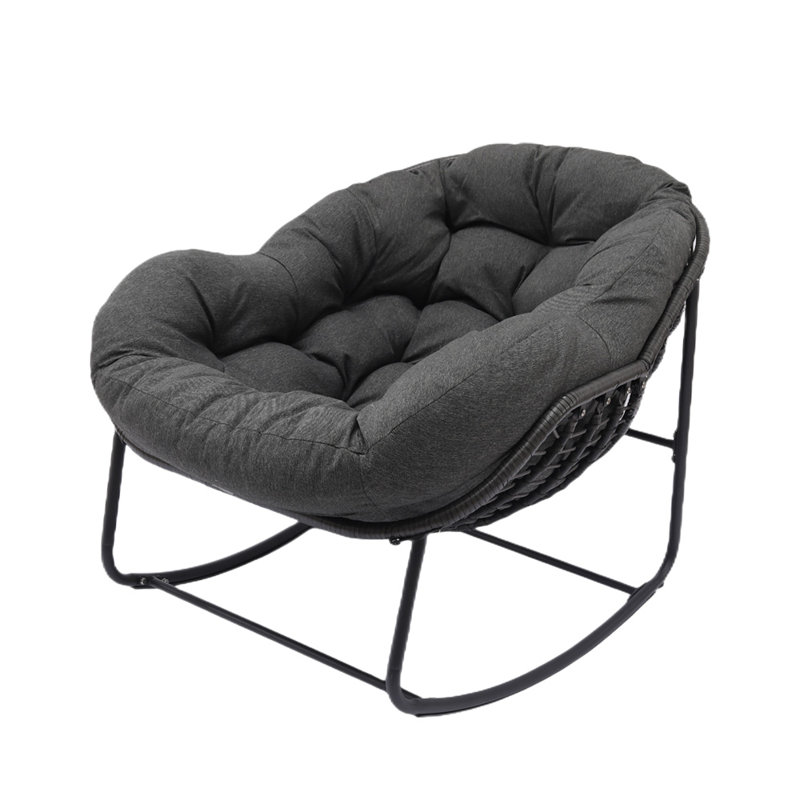 Latitude Run® Keylli Indoor/Outdoor Rocking Chair Rattan Rocker Chairs ...