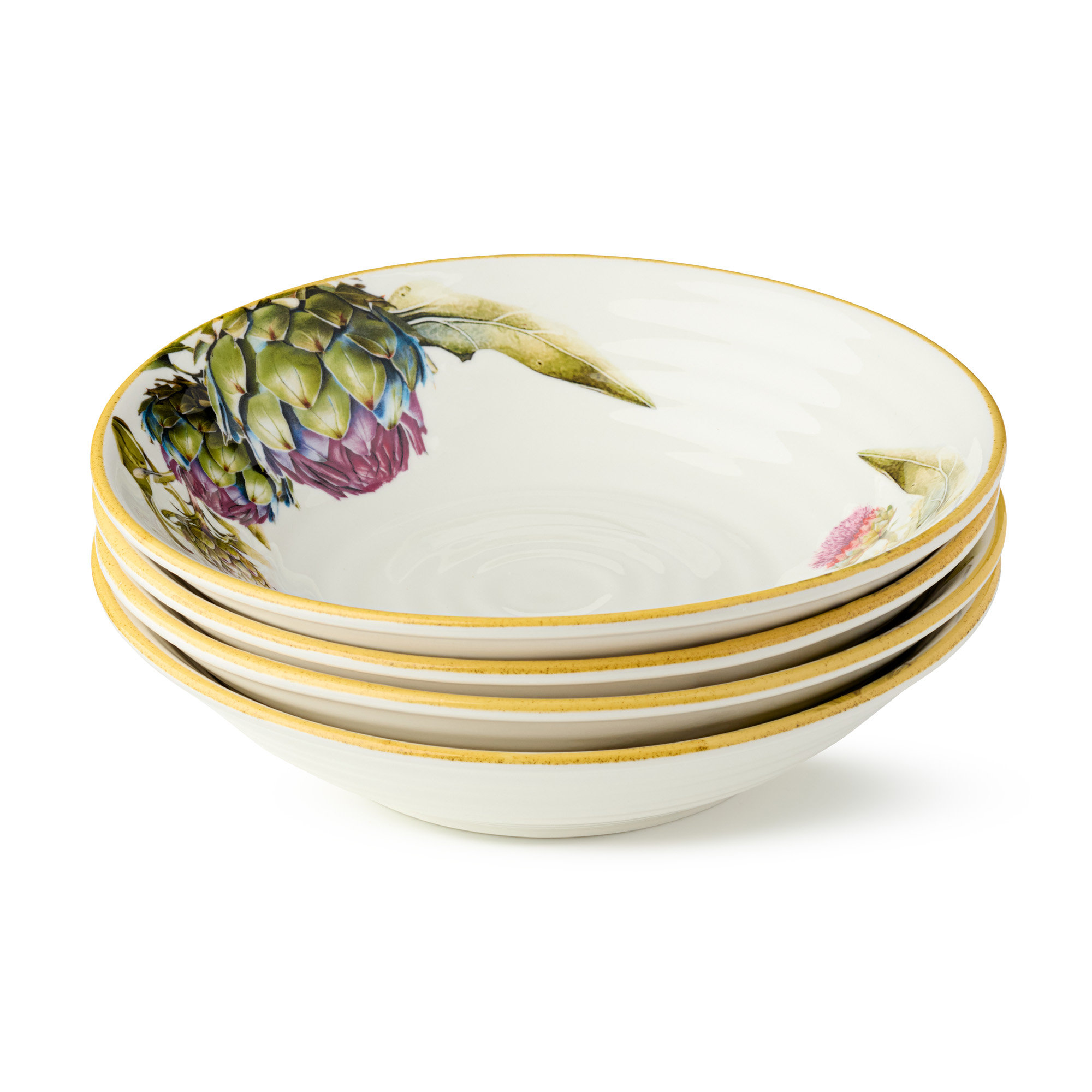 Certified International Verdura Set of 4 Pasta Bowls – Vibrant ...