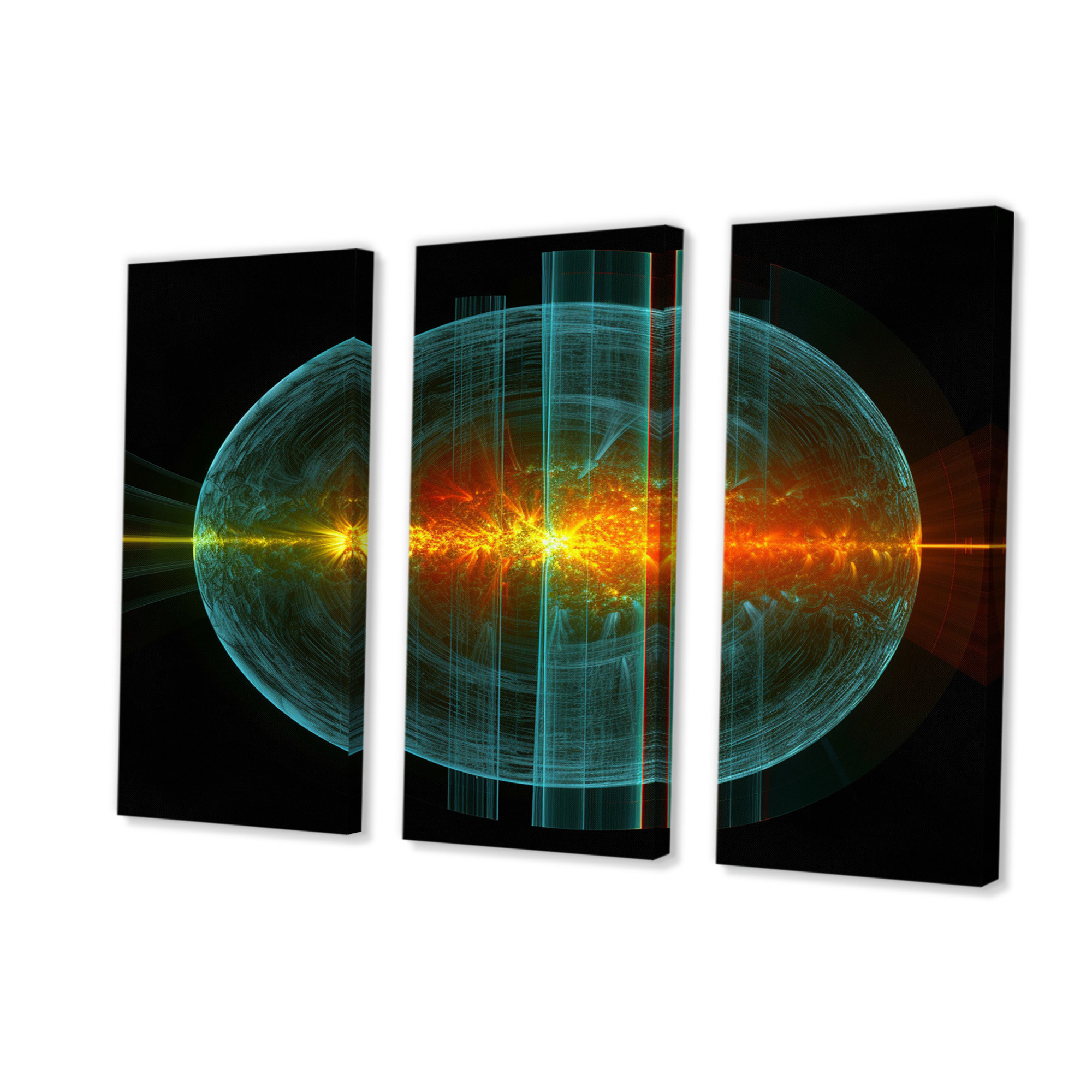 Design Art Spectral Image Of The Light Of The Sun I - Space Canvas ...
