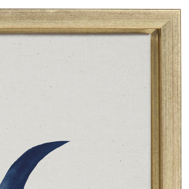 Beachcrest Home™ Shalyce Linear Moon Phases Framed Canvas By Teju Reval ...