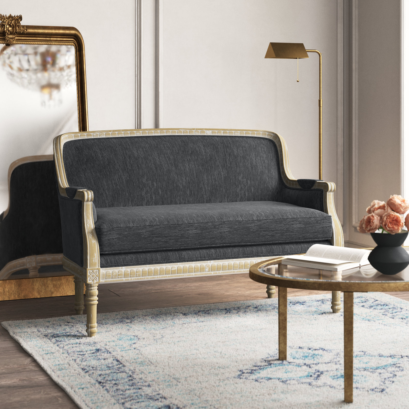 Kelly Clarkson Home Catie 49.75'' Upholstered Loveseat & Reviews | Wayfair