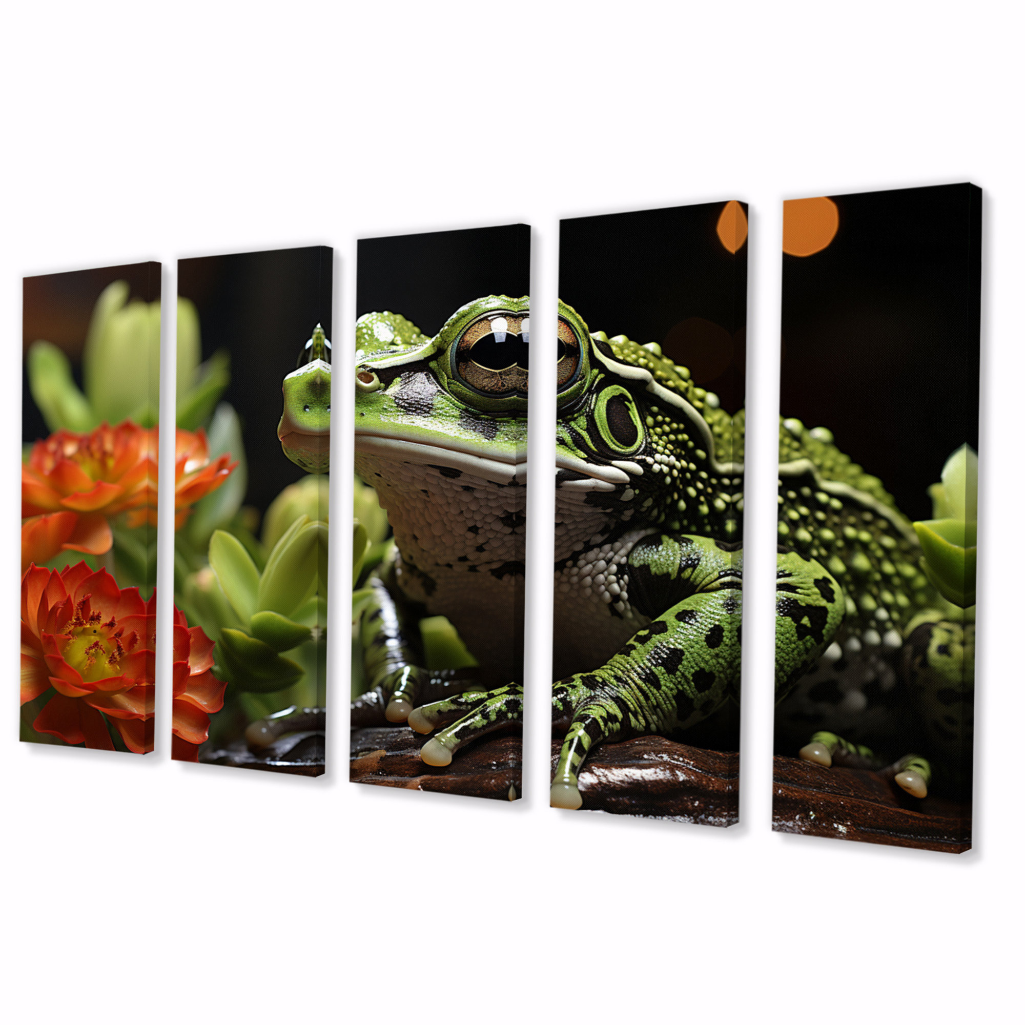 Ebern Designs Frog Amphibian Serenade - Animals Canvas Wall Art - 5 ...