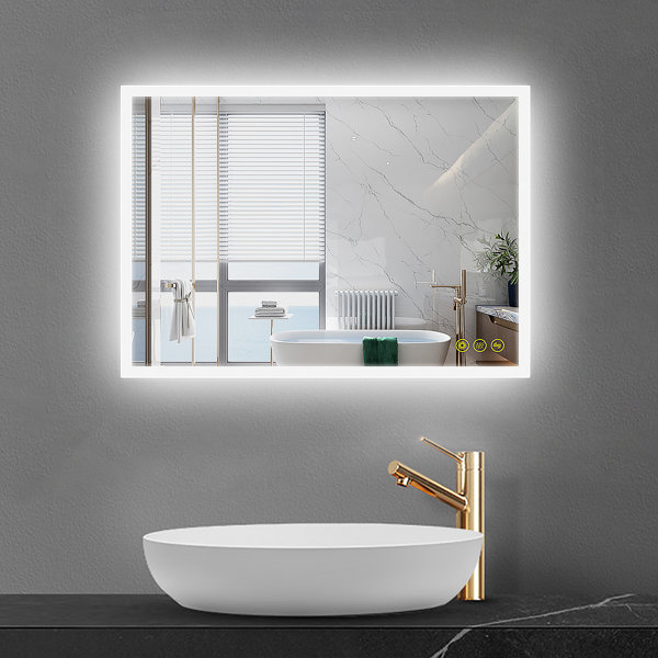 Wrought Studio Captolia LED Bathroom Mirror Backlight Mirror Touch ...