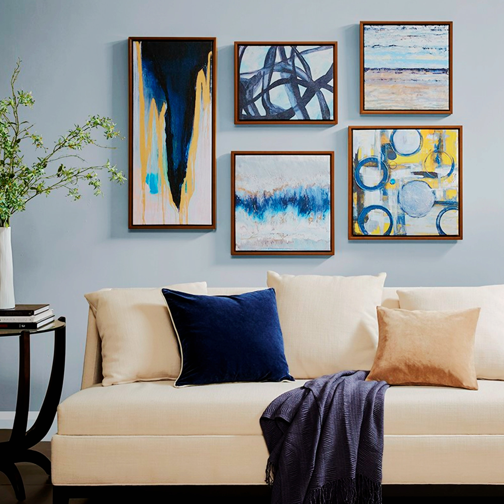 Ivy Bronx Blakely Bering - 5 Piece Painting Set on MDF | Wayfair