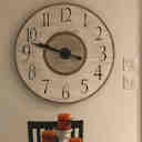 Gracie Oaks Killebrew Round Wood Slat Wall Clock with Distressed Finish ...