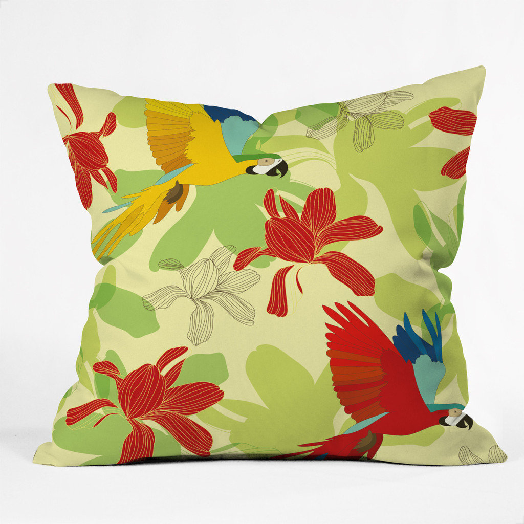 Deny Designs Beauty Of Forest Polyester Throw Pillow | Wayfair