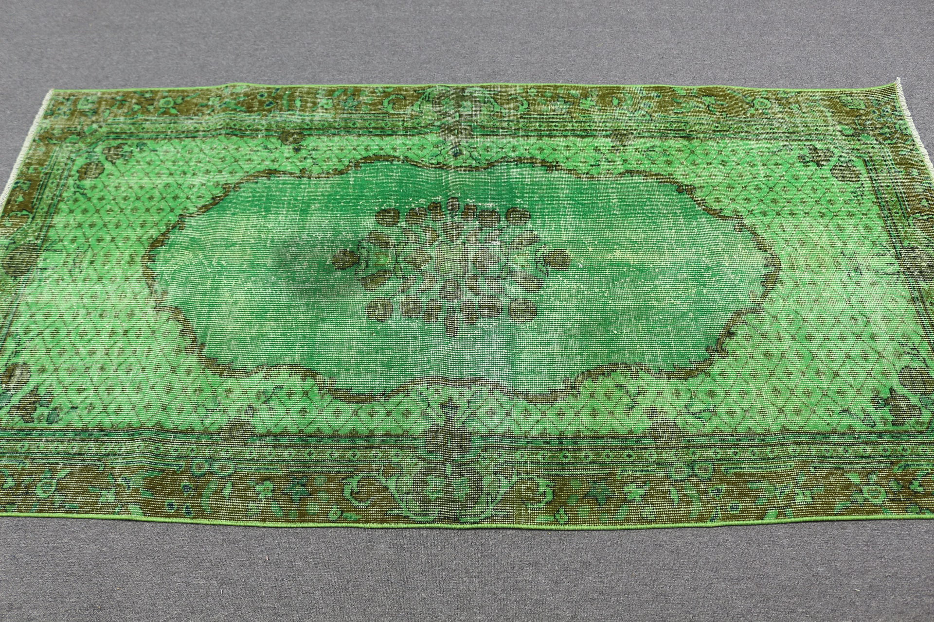 Bloomsbury Market Vintage Green Turkish Accent Rug Handwoven With ...