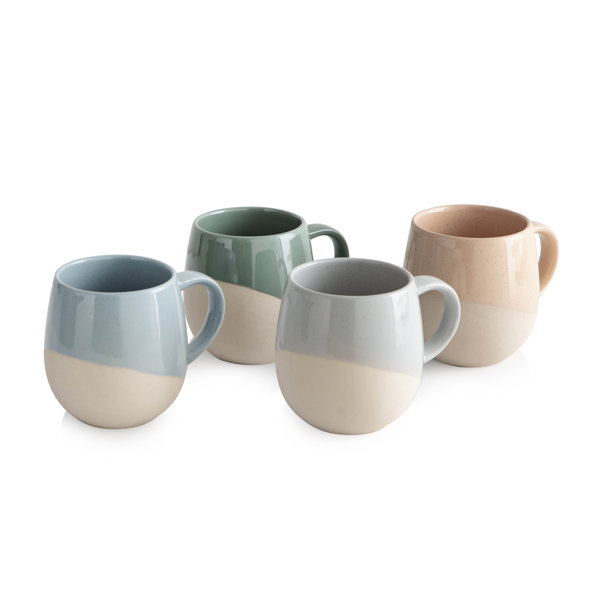 Barbary & Oak Set Of 4 Colour Dipped Mug | Wayfair.co.uk
