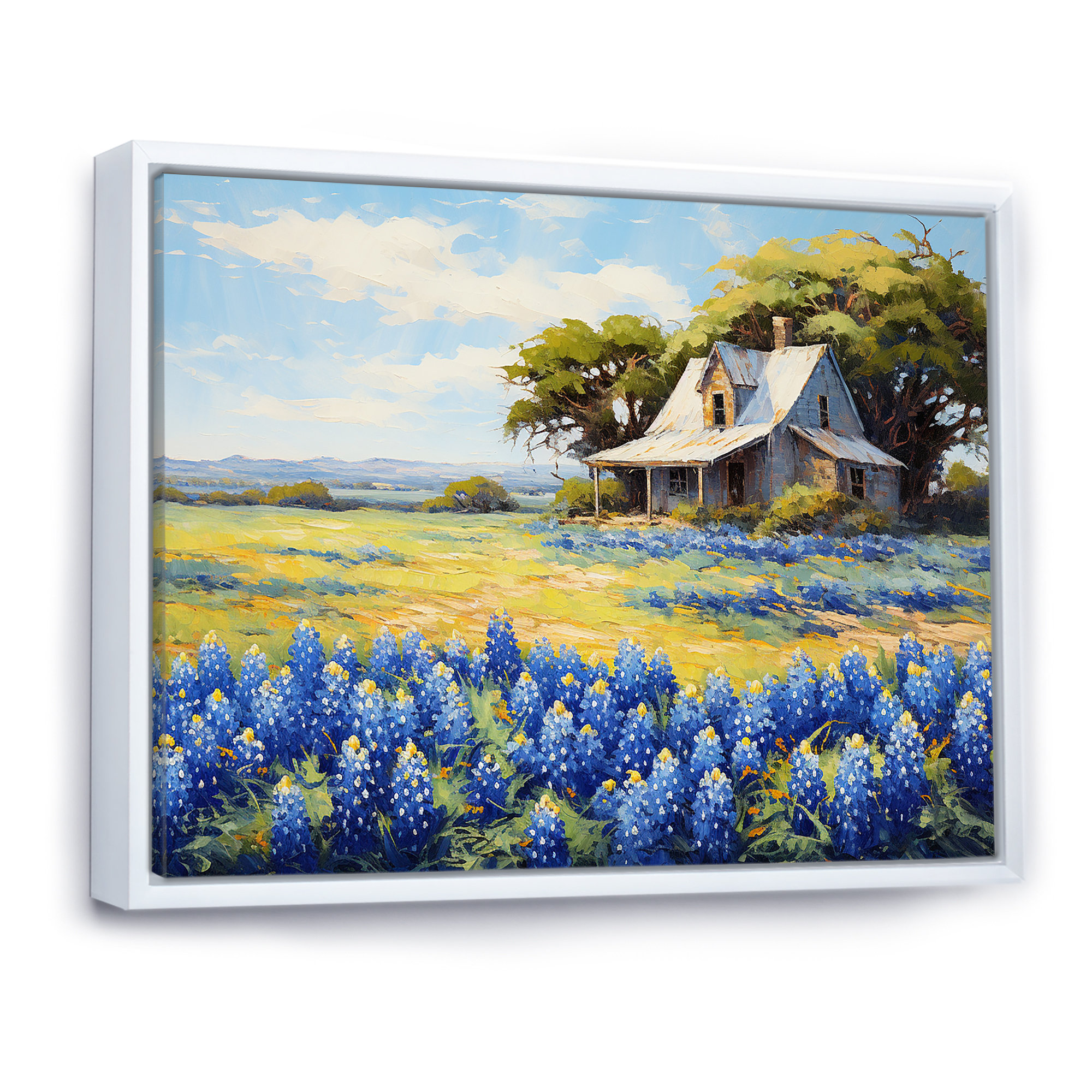 August Grove Blue Bonnets Ballet Meadows - Blue Bonnets Wall Art Living ...