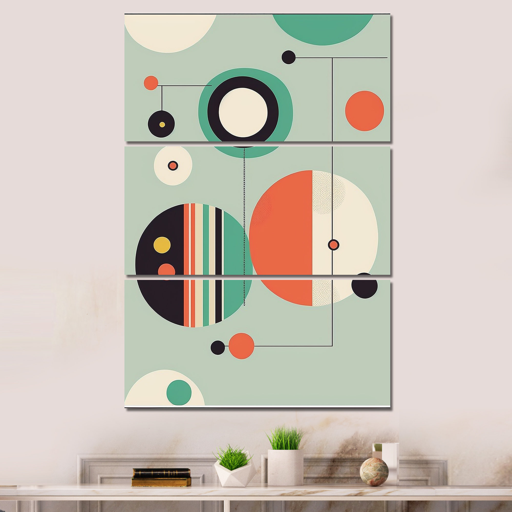 Orren Ellis Mid-century Retro Dimensions II - Modern Midcentury Canvas ...