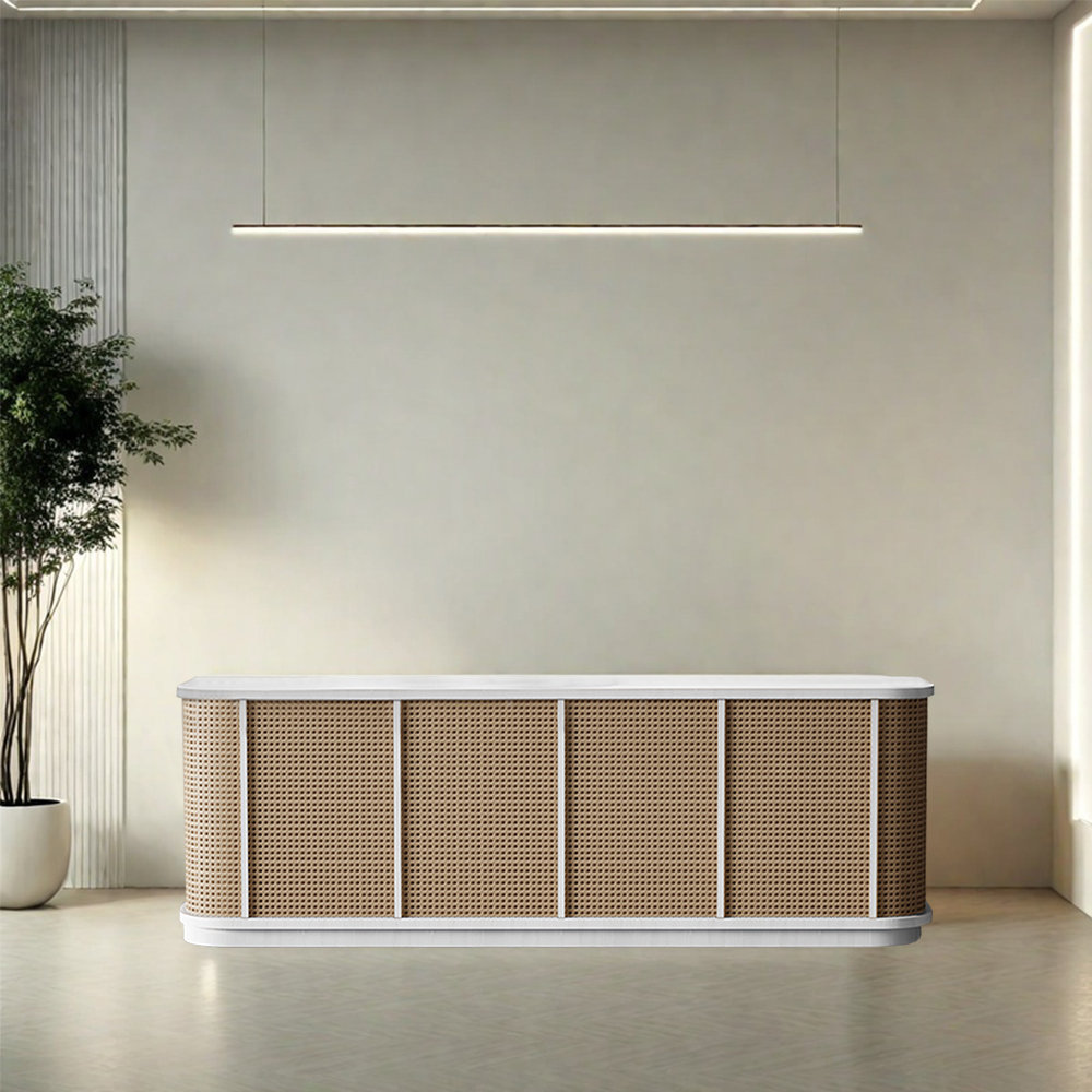 Artistic Soul XKX Premium Furniture Rectangular Modern Front Desk ...