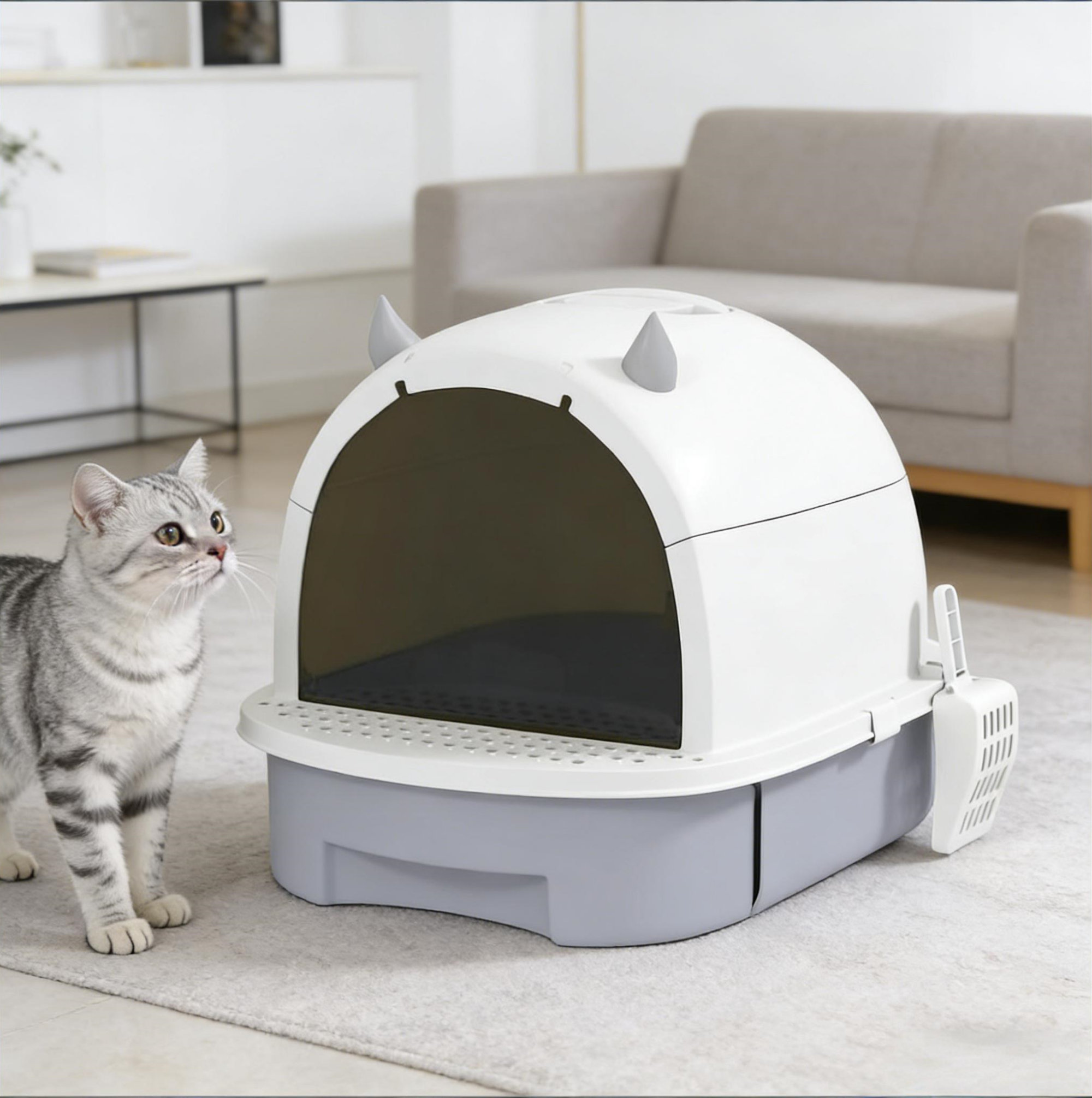 Tucker Murphy Pet™ Easy to Clean Cat Litter Box | Wayfair