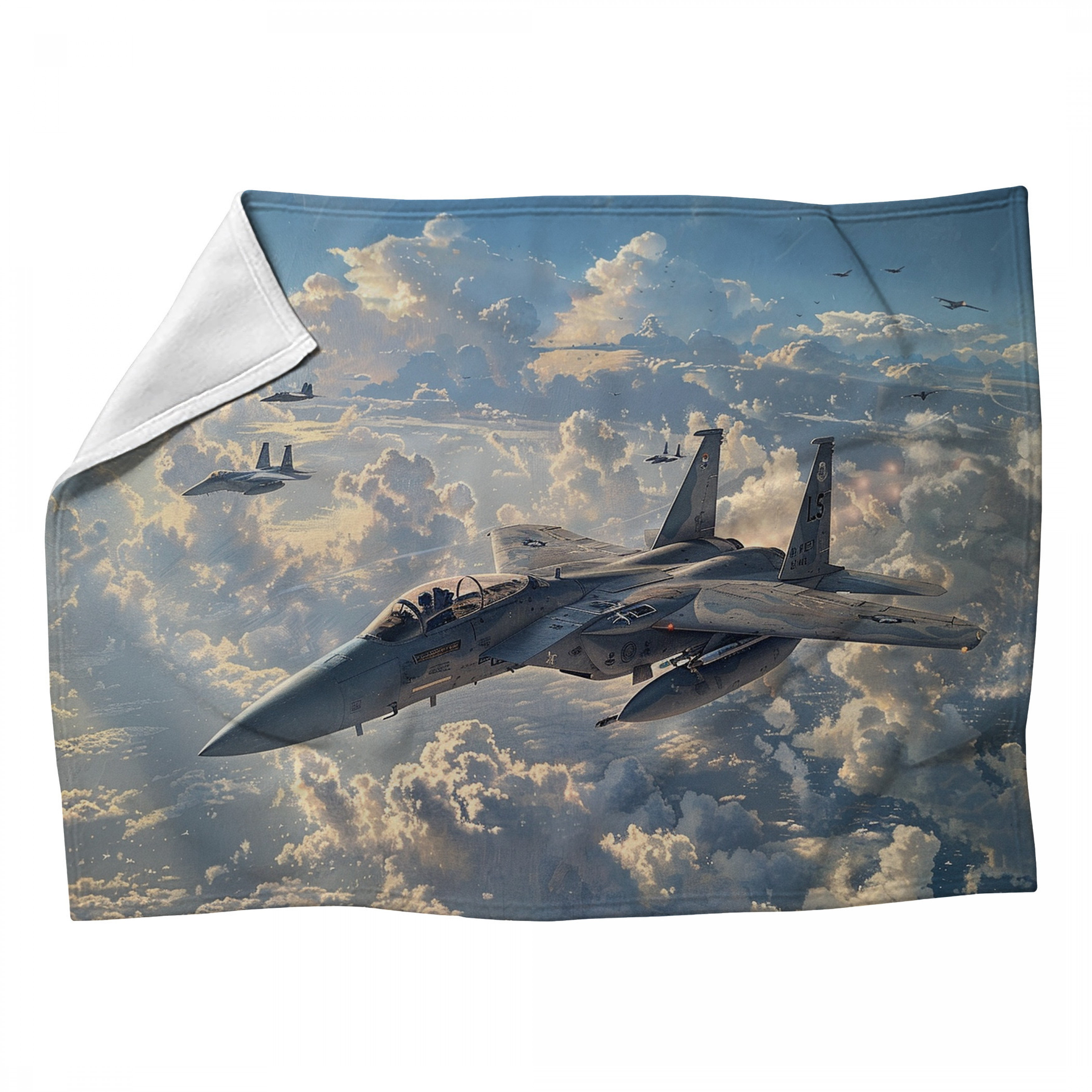 VisionDecor Fighter Jets Fleece Throw Blanket - Military Throws for ...