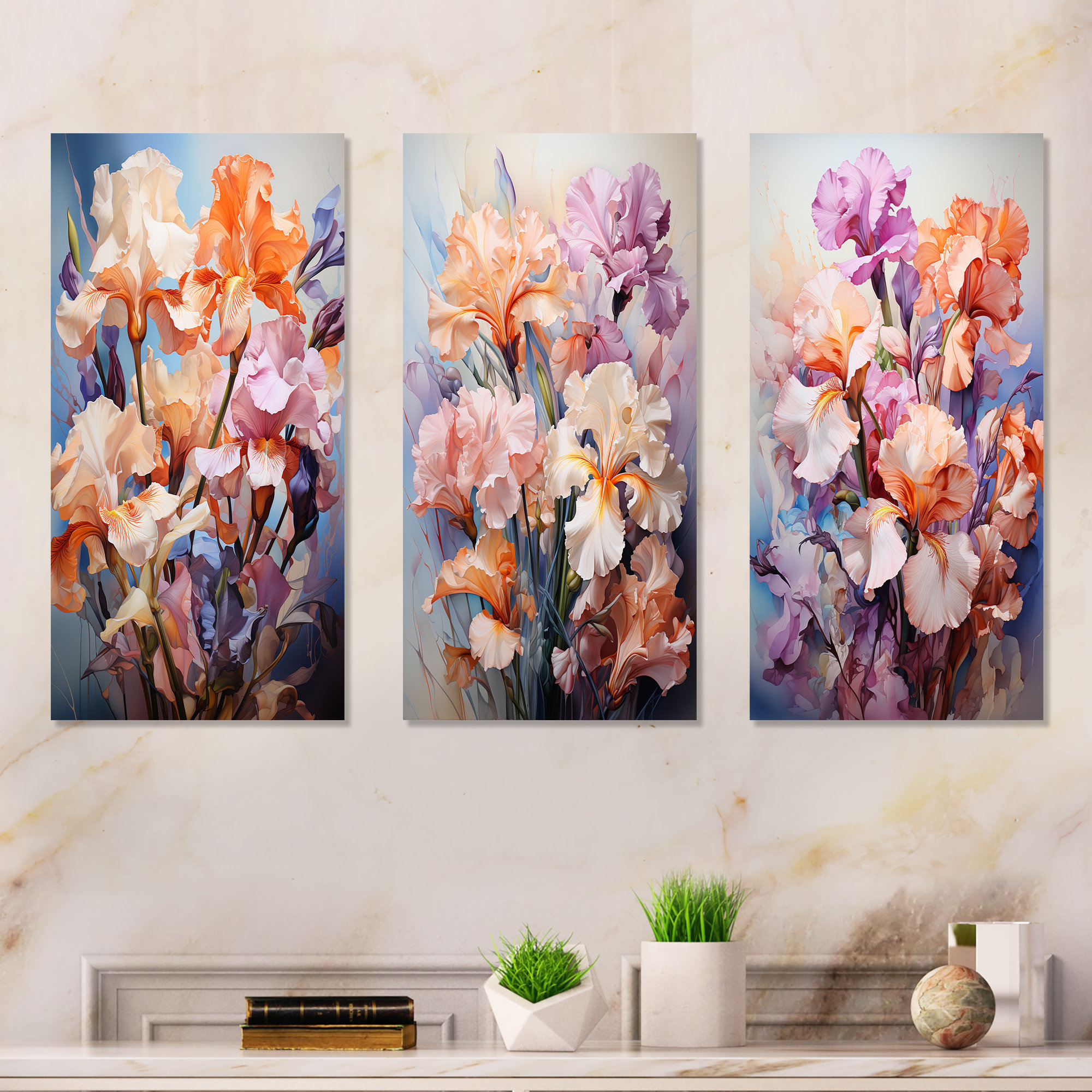 Red Barrel Studio® Irises Bouquet Contemporary Tranquility - Irises ...