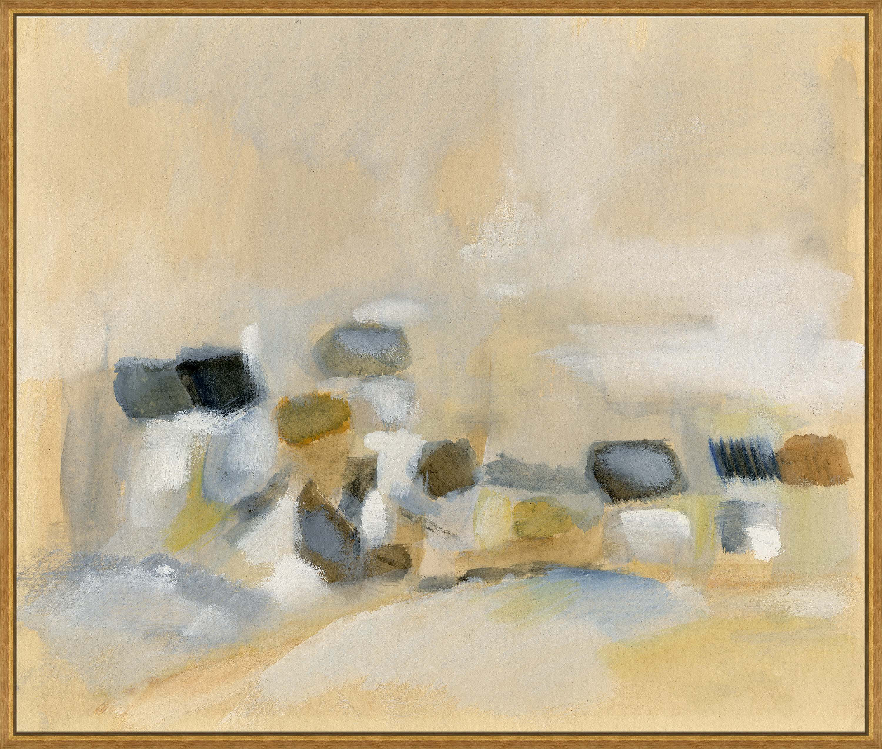 Soicher Marin 'Soft Forms' Framed Painting on Canvas | Wayfair
