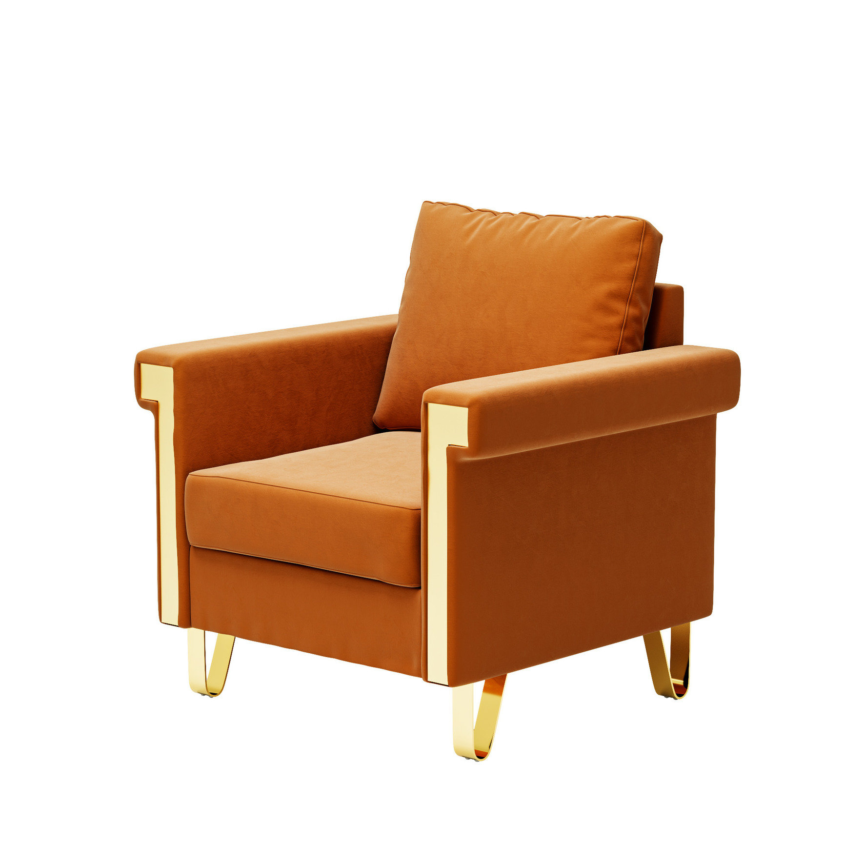 Everly Quinn Velvet Chair, Offering Superior Comfort With Removable ...