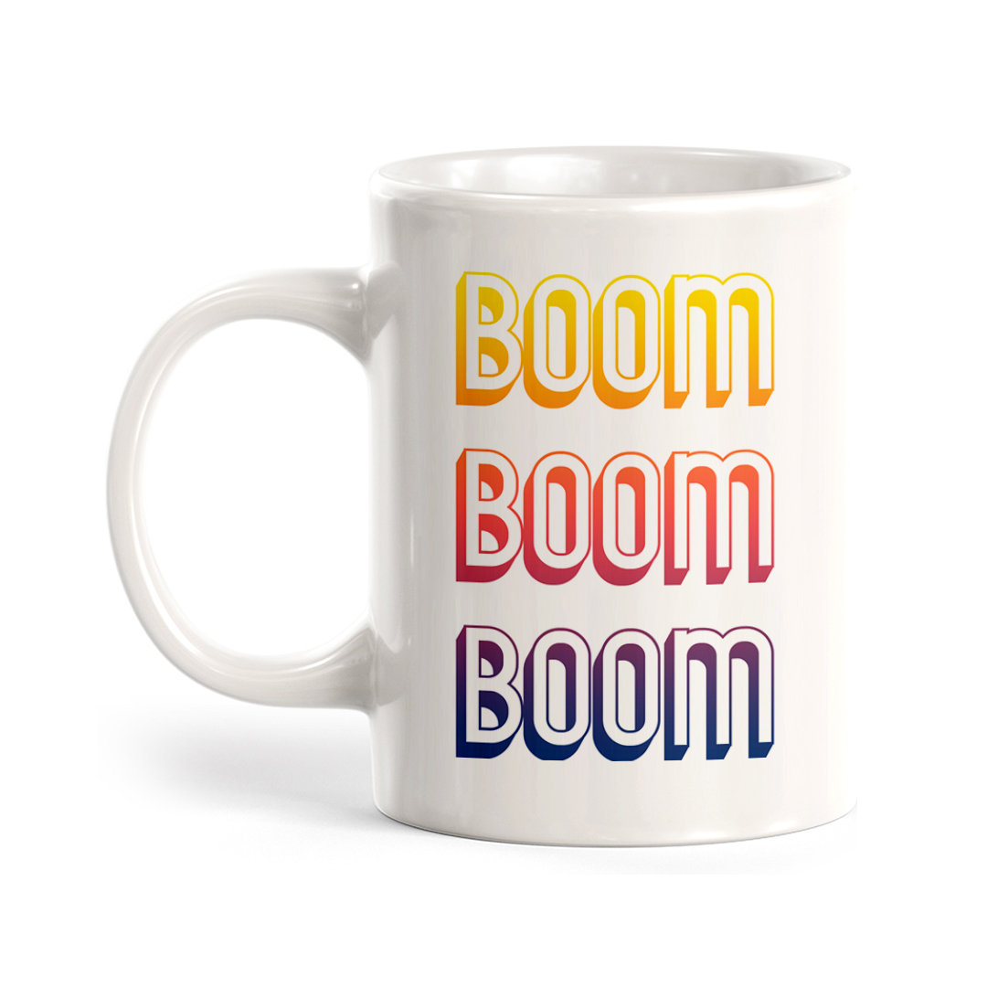 Trinx Boom Boom Boom Coffee Mug | Wayfair