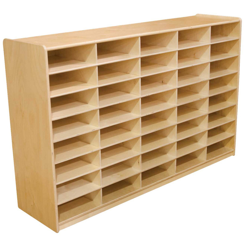 Wood Designs 40 Compartment Cubby with Casters | Wayfair