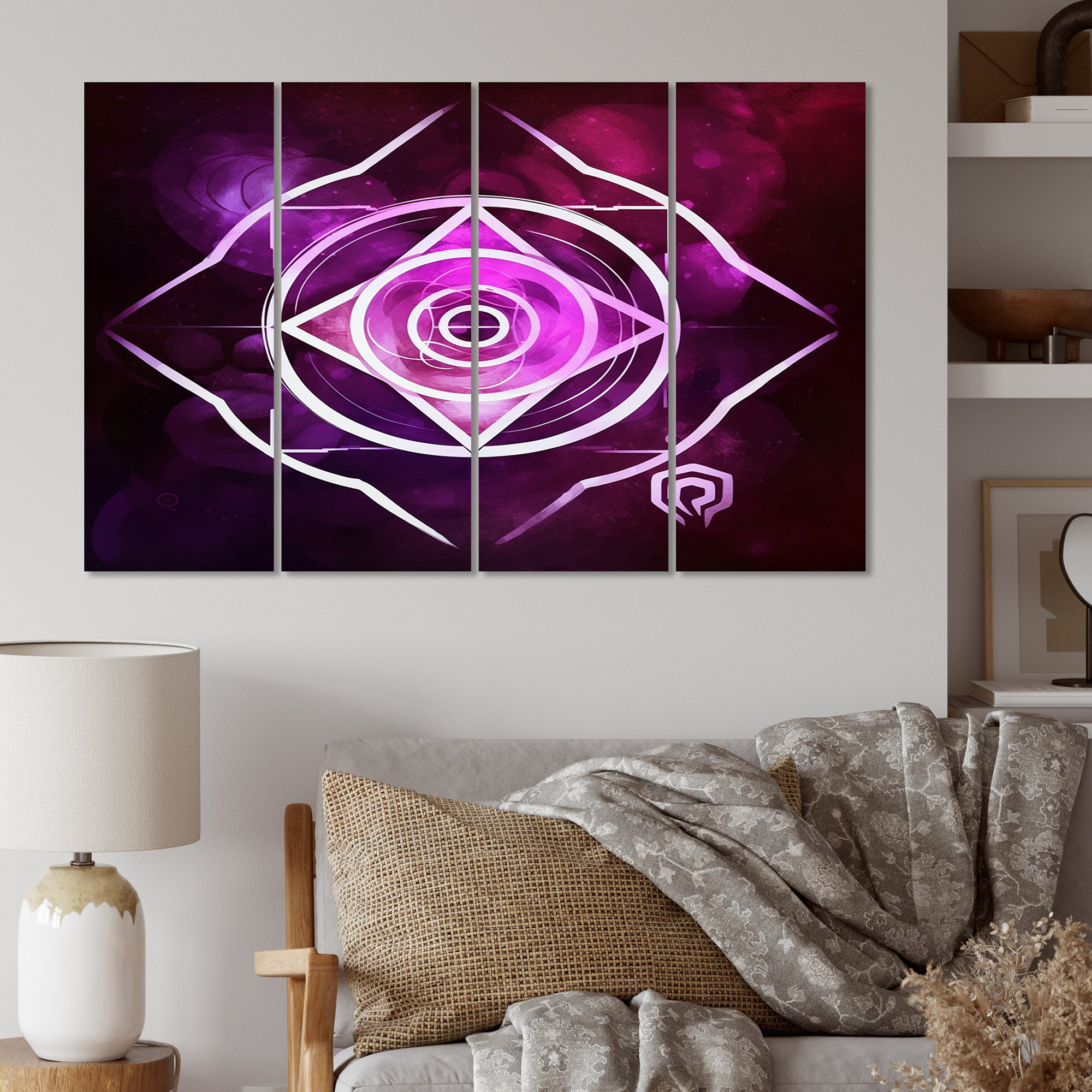 DesignArt Third Eye Purple Chakra Symbol III " Third Eye Purple Chakra ...