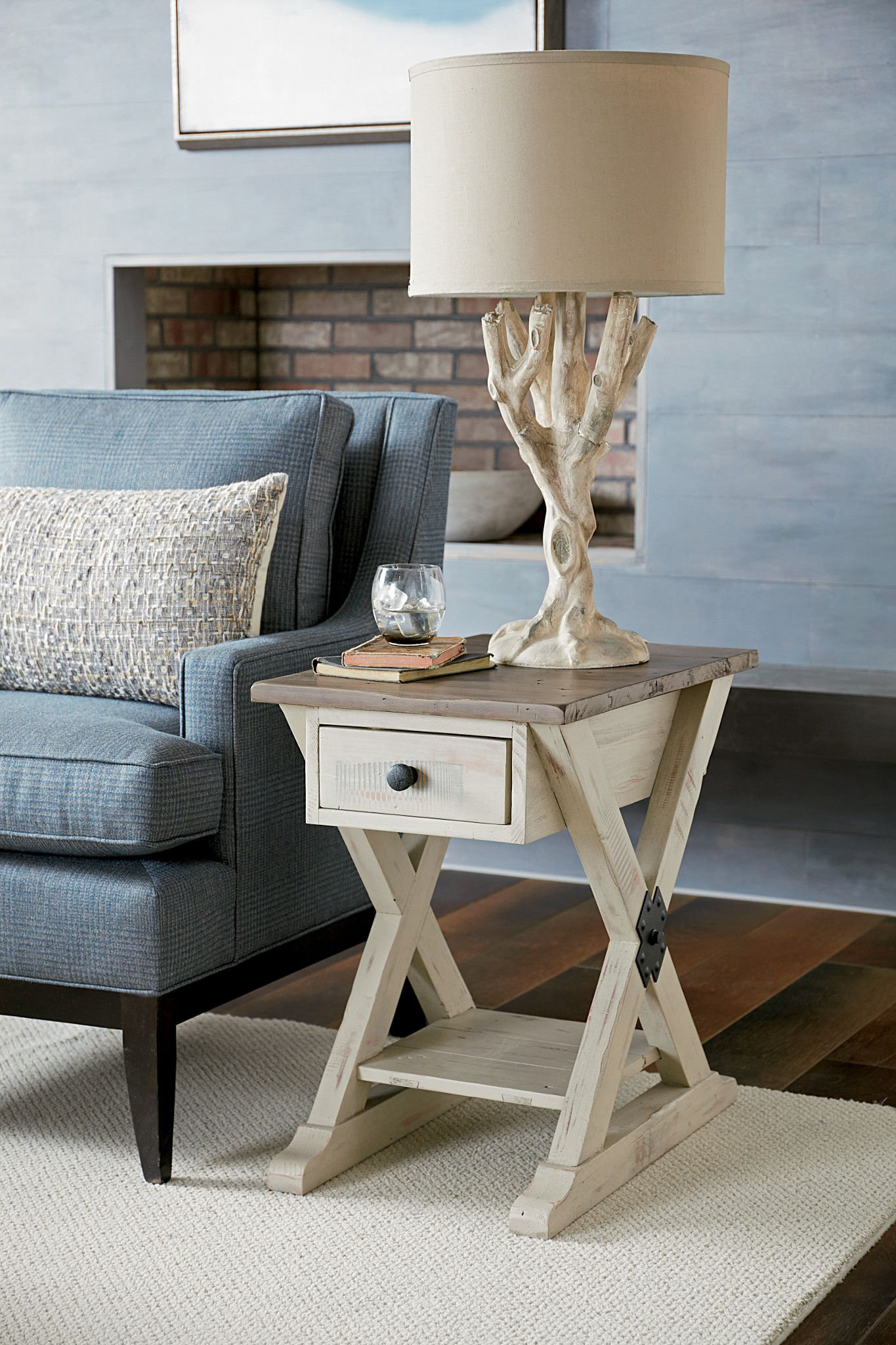 Beachcrest Home Gerke Trestle End Table with Storage & Reviews ...