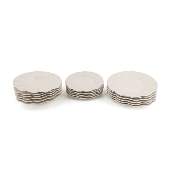 Rosalind Wheeler Adio 18 Piece Porcelain China Dinnerware Set - Service ...