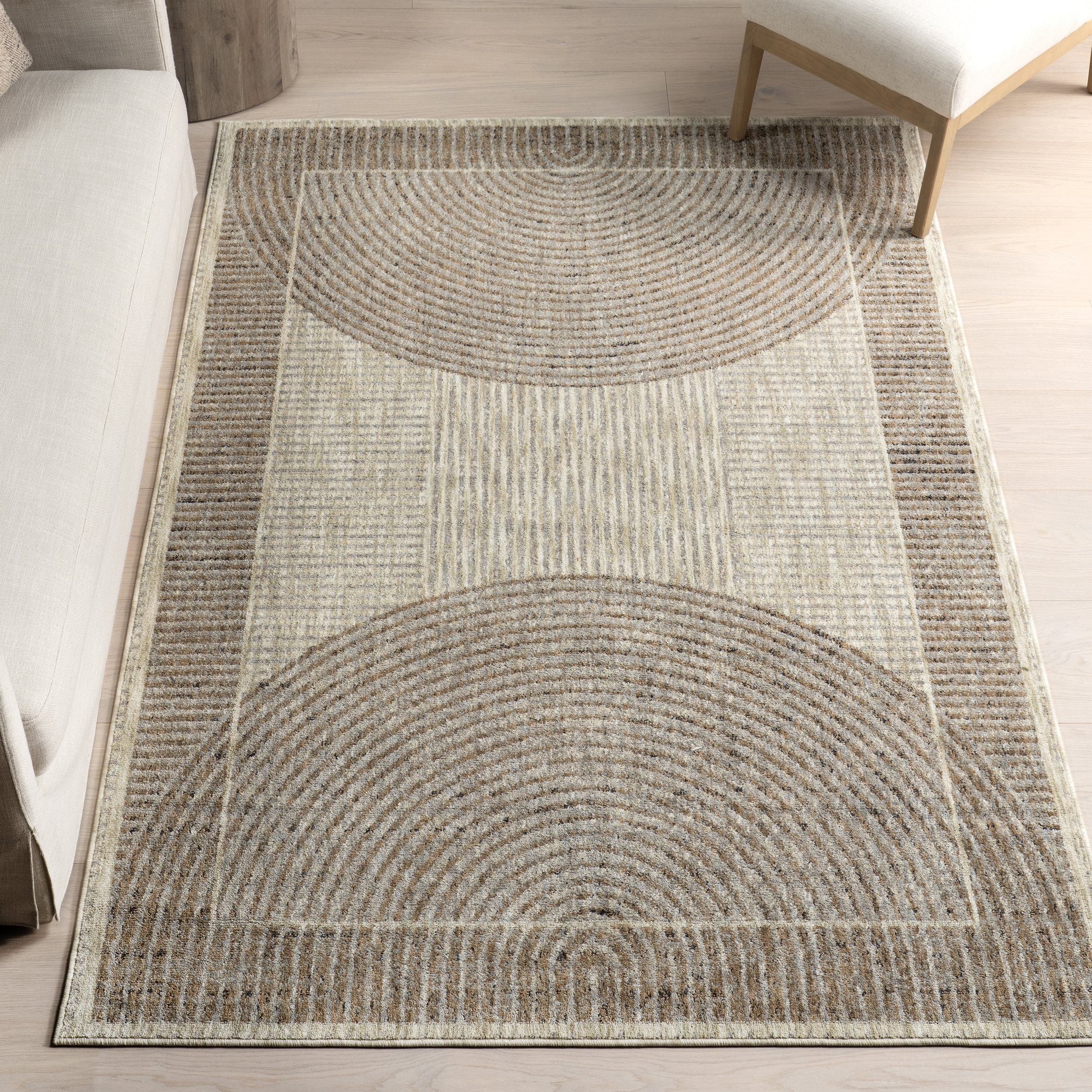 Ivy Bronx Macavei Modern Geometric Area Rug & Reviews | Wayfair