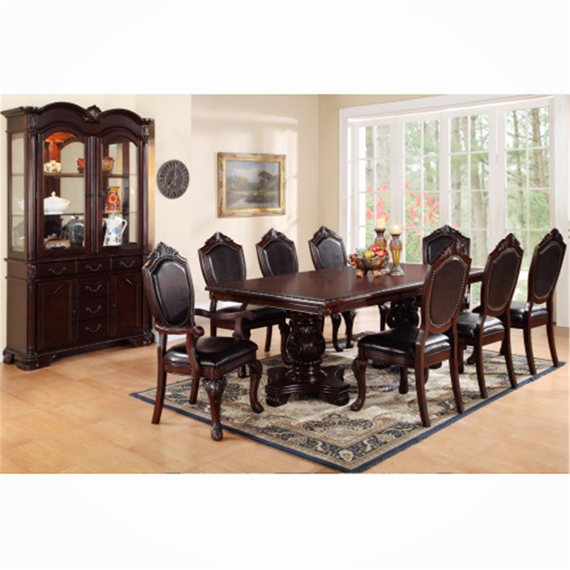 Bloomsbury Market Adya Luxury 9PC Drop Leaf Breakfast Nook Dining Set ...