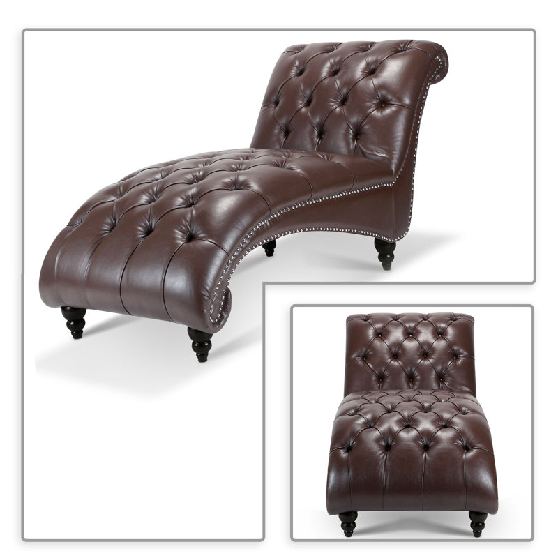 Charlton Home® Danilyn Upholstered Chaise Lounge | Wayfair