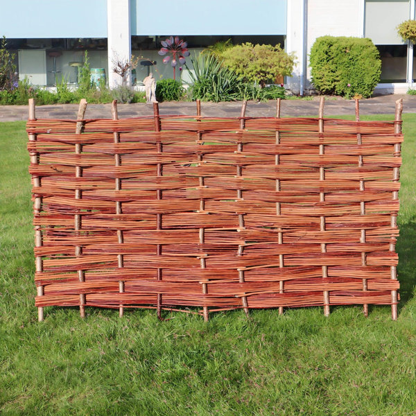 Sansibar Home 183 cm x 183 cm Gartenzaun Abduel aus Weidenholz | Wayfair.de