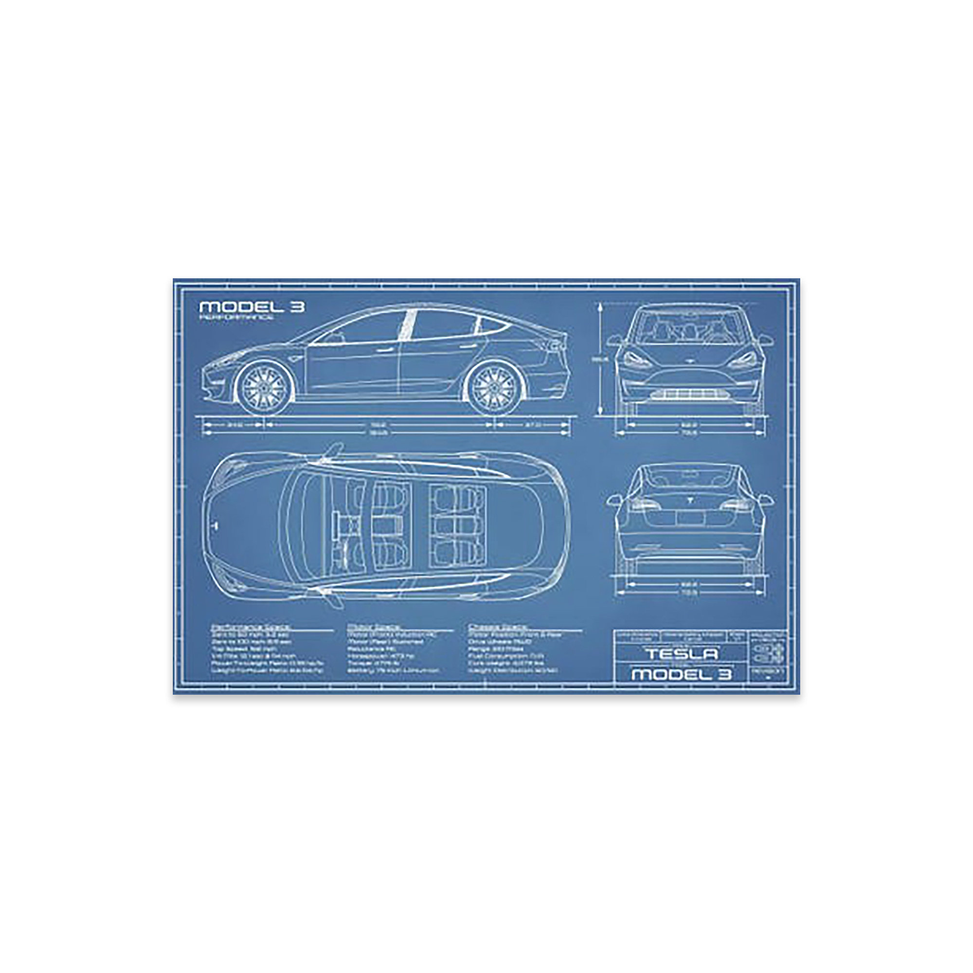 Williston Forge " Tesla Model 3 (Performance) Blueprint " by Action ...