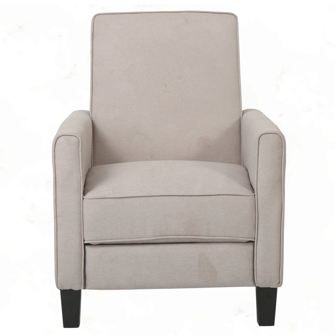 Latitude Run® Linen Push Back Chair | Wayfair