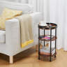 Latitude Run® Round Accent Table - 3-Tier Charging Side Table with ...