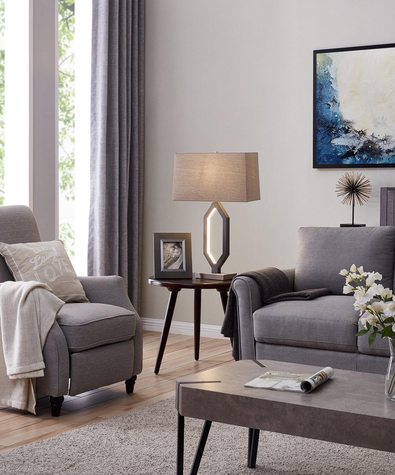 House of Hampton Sabrina LED 30" Table Lamp - Wayfair Canada