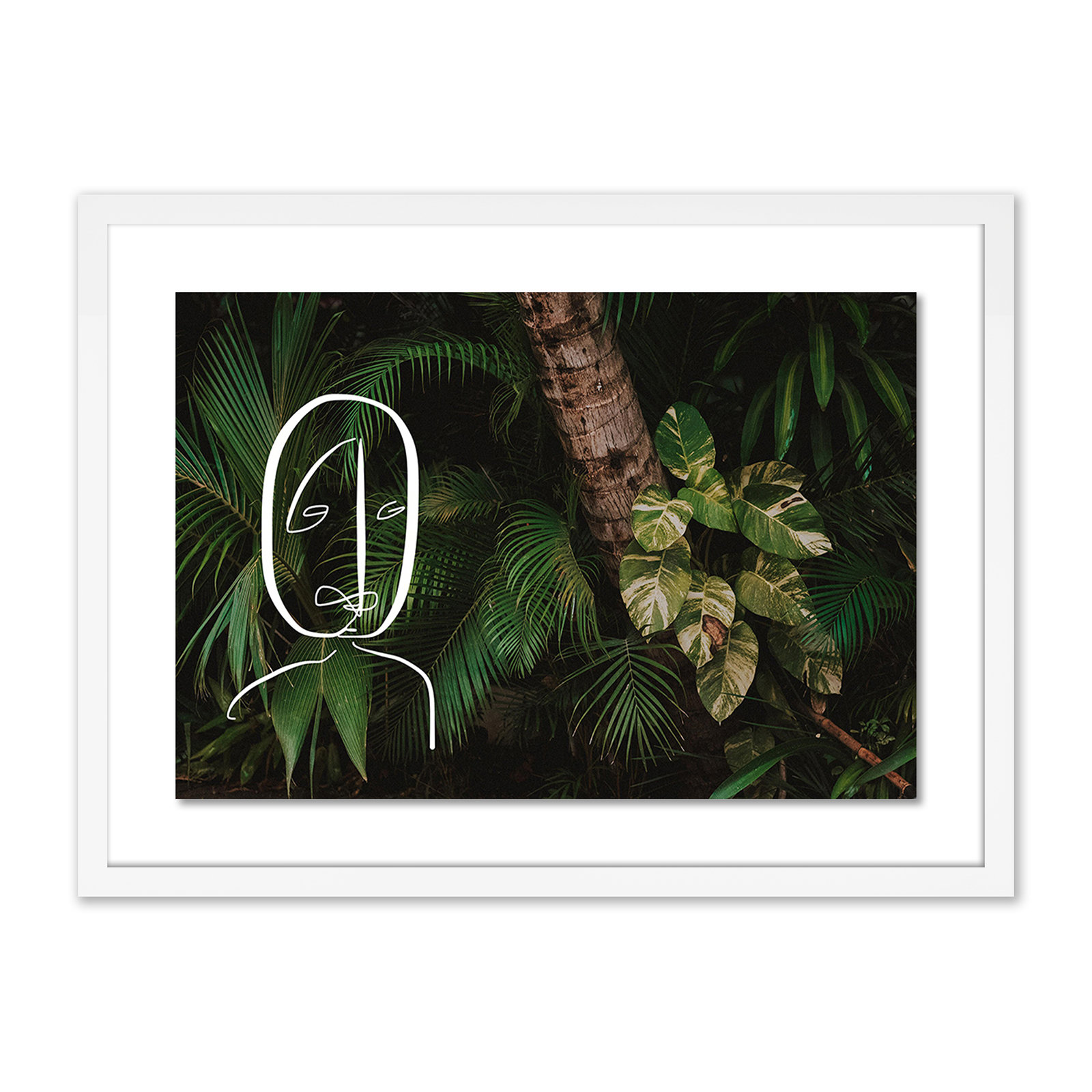 Four Hands Art Studio Many Faces 100 by Chloe Besson - Picture Frame ...