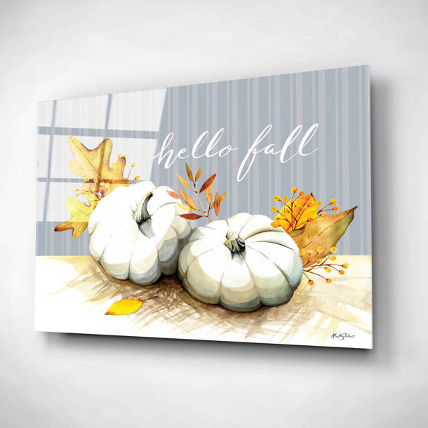 The Holiday Aisle® Hello Fall Wall Décor | Wayfair