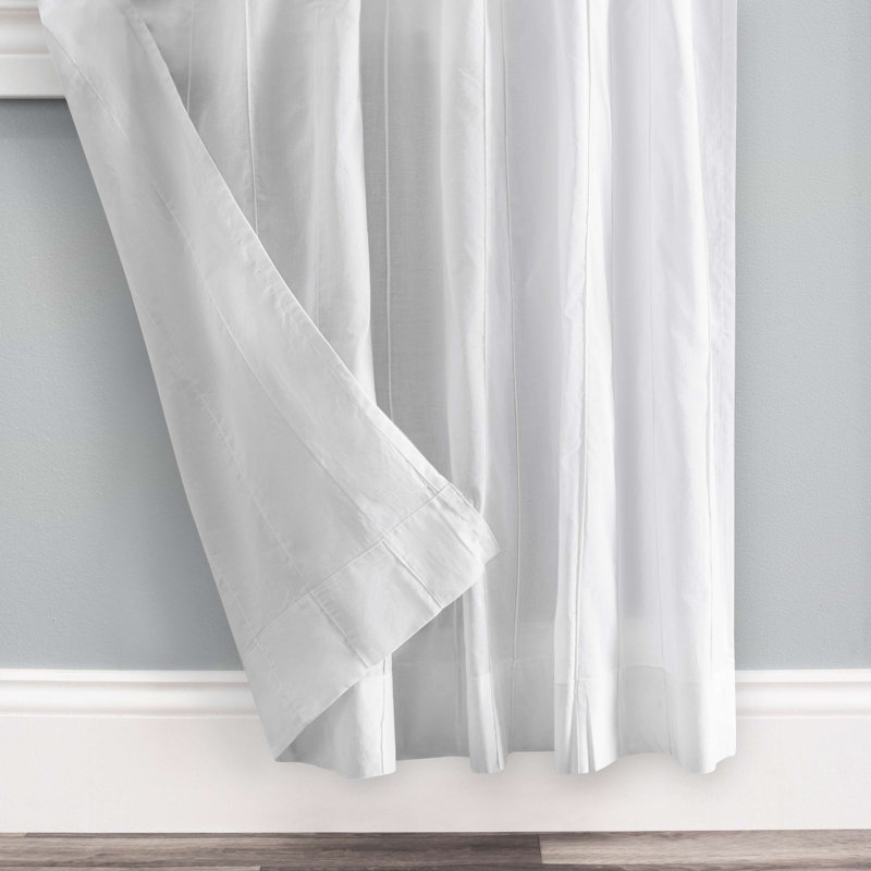 Home Conservatory 100% Cotton Sheer Curtain Pair | Wayfair