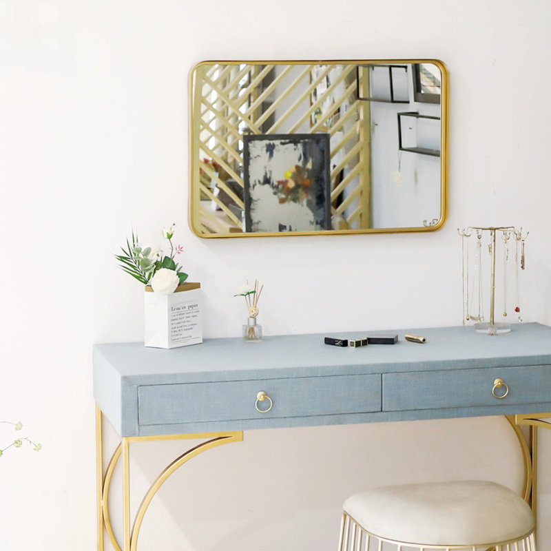 Mercer41 Rashawn Rectangle Metal Wall Mirror & Reviews | Wayfair