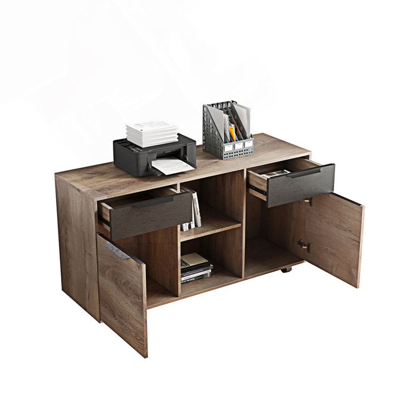 Ivy Bronx Accent Cabinet, 2-Drawer Filing Cabinet | Wayfair