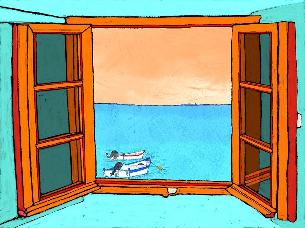 Breakwater Bay Through The Window Poster Print By Ynon Mabat (24 X 18 ...