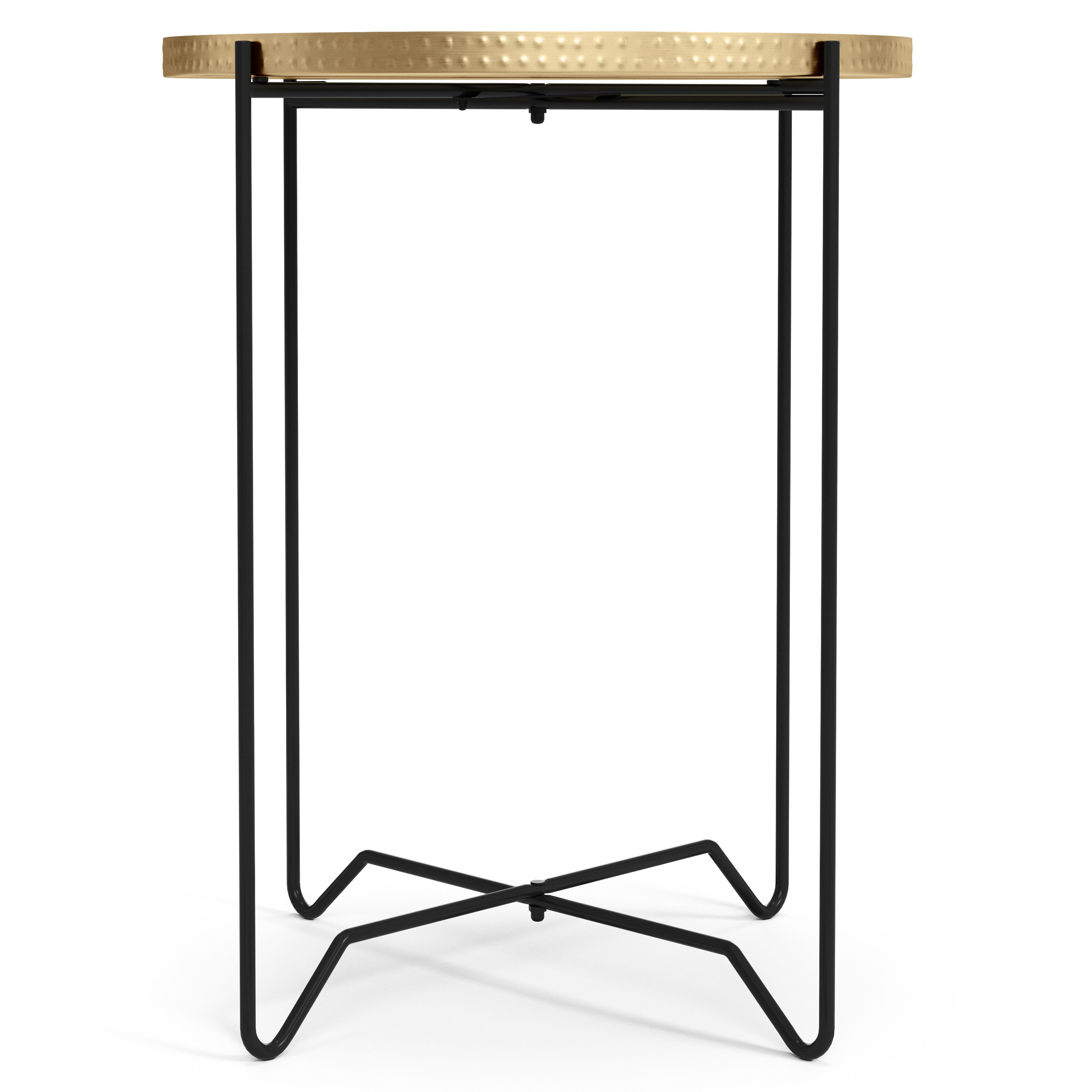 Simpli Home Iron Cross Legs End Table | Wayfair