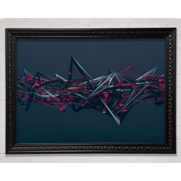 Brayden Studio Sharp Spikes Of Shape - Single Picture Frame Print ...