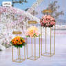 Lomana 12 Pcs Pillar Rectangular Geometric Flower Rack for Event Party ...