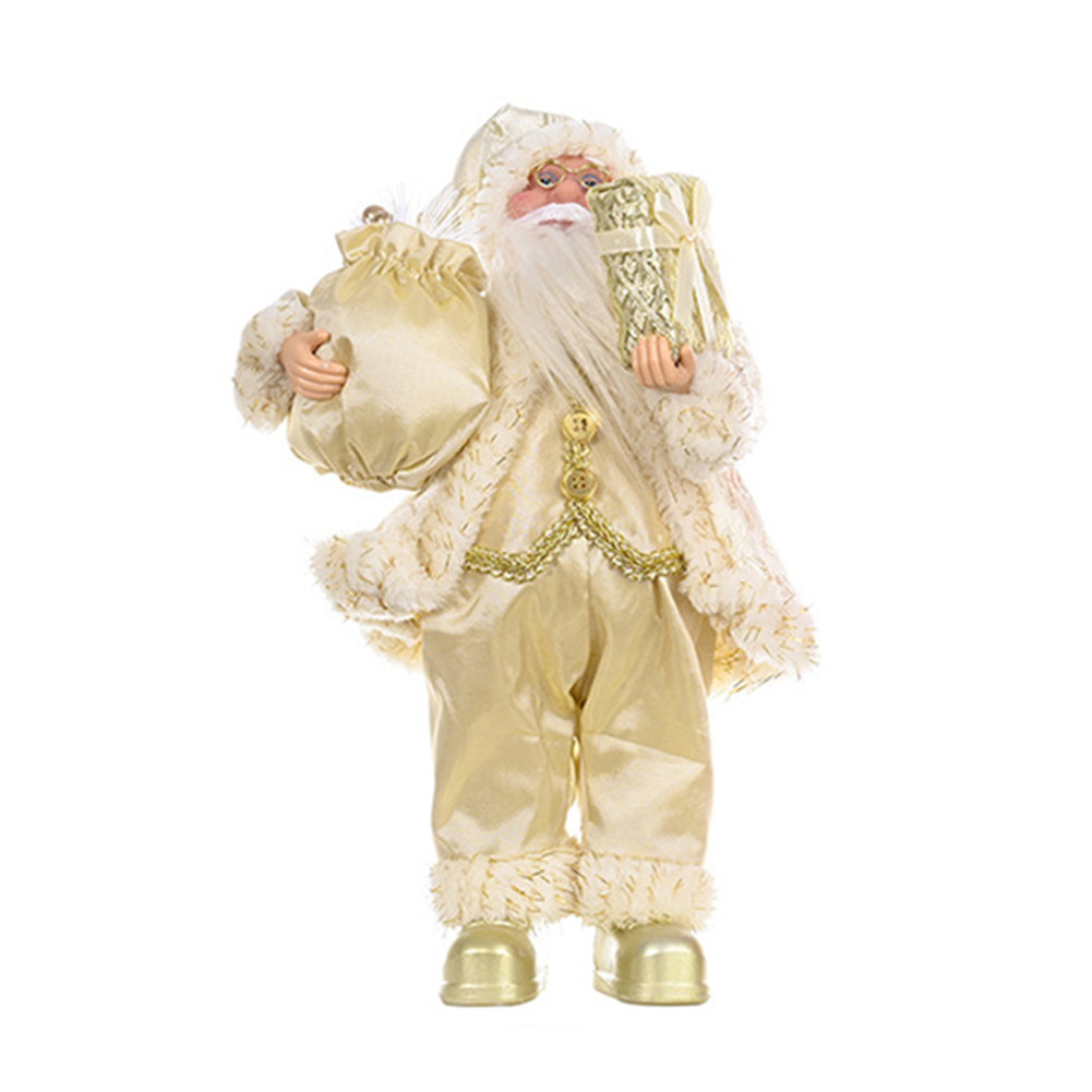The Holiday Aisle® 12 Inch Christmas Santa Claus Dolls Standing Santa ...