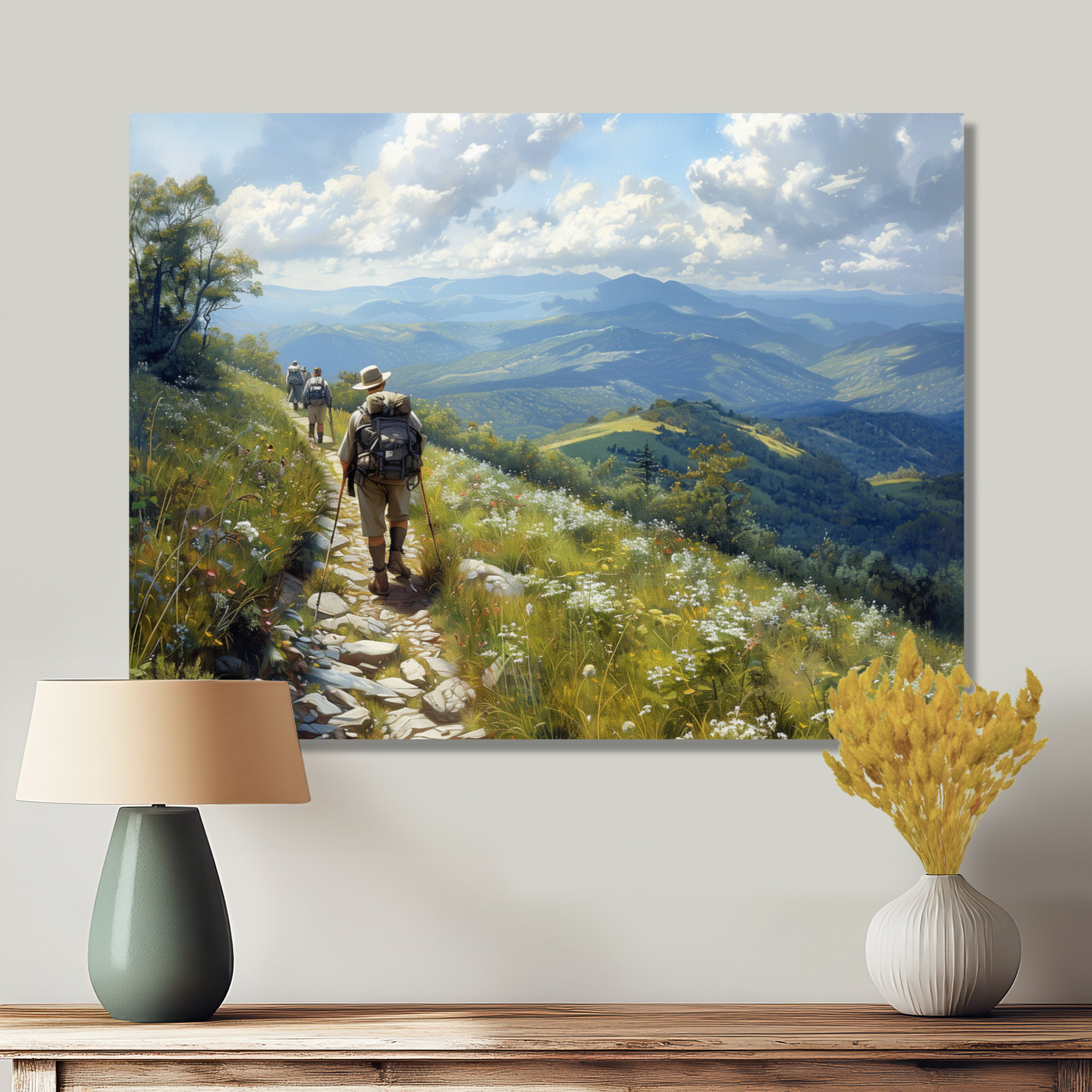Millwood Pines The Appalachian Mountain Trail Hike I - Hiking Wall Art ...